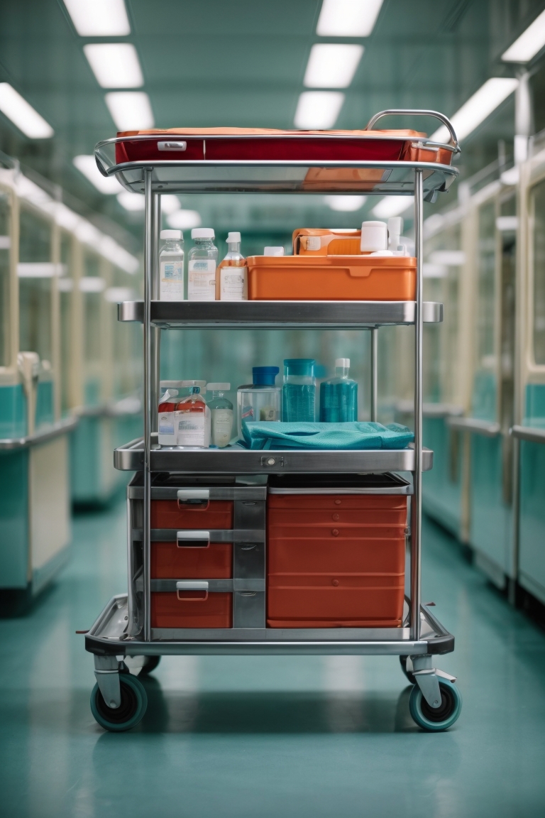 cardiac care trolley – Shrouds