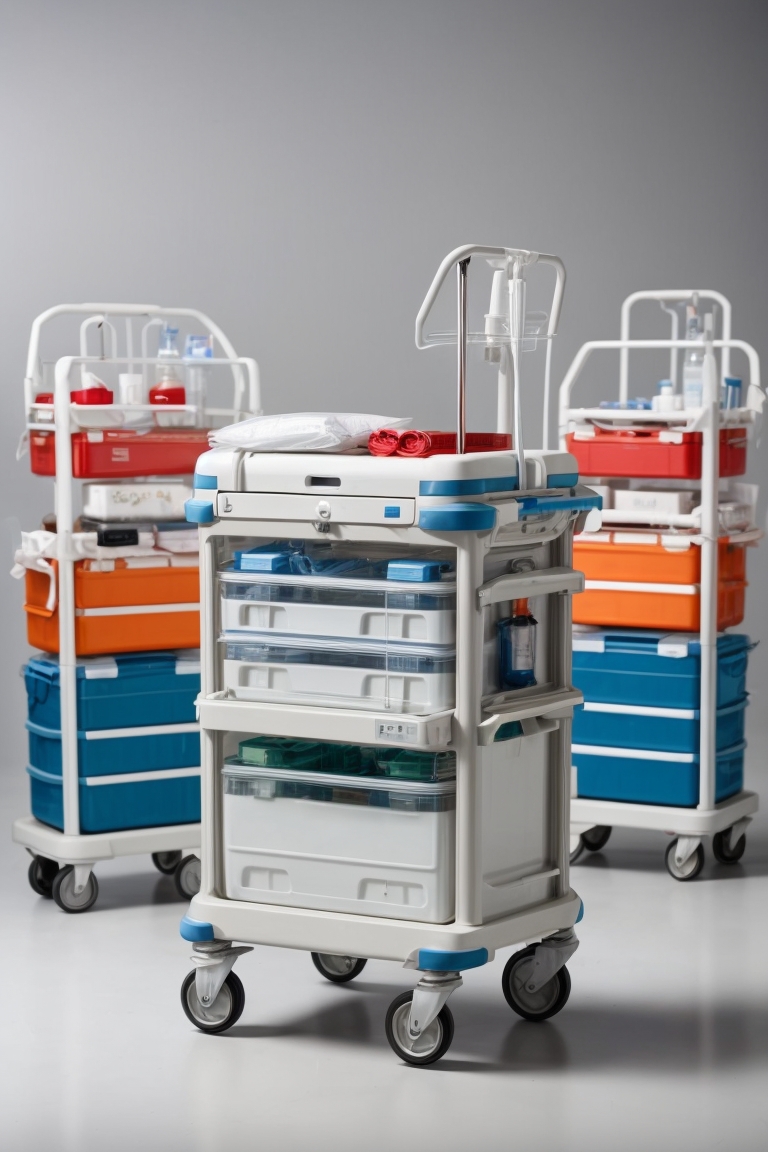 defibrillator trolley – Shrouds
