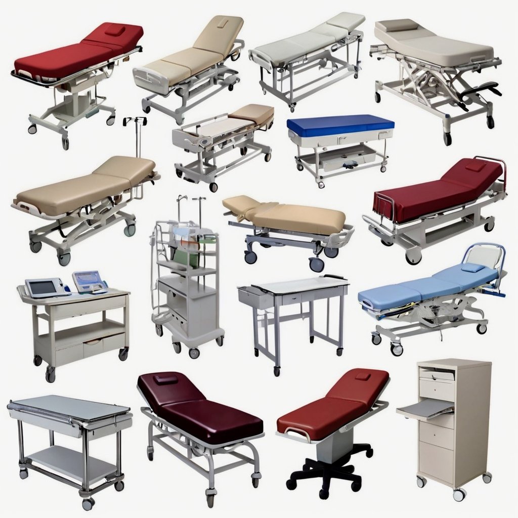 Clinical inspection bed – Shrouds