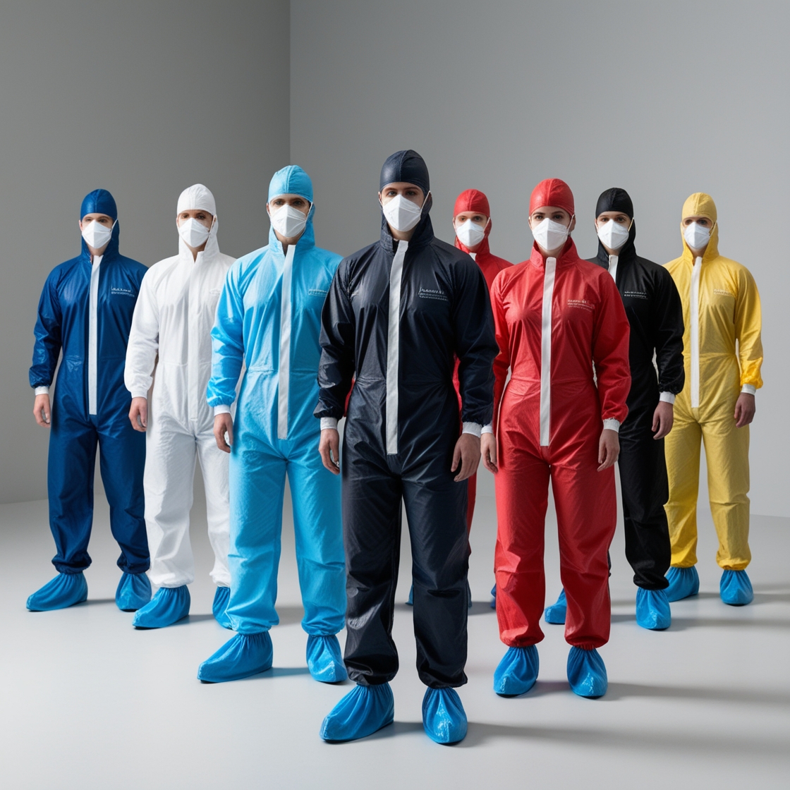 Disposable Coveralls Blue Medium – Shrouds