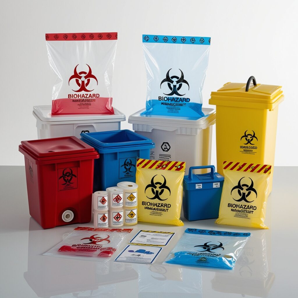 three specific types of laboratory waste containers – Shrouds